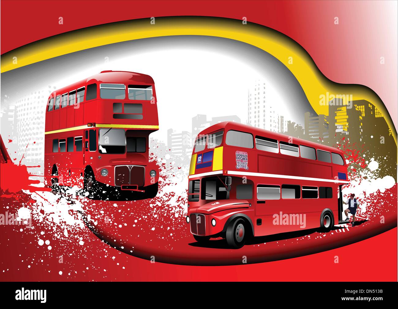 Cover for brochure with London images. Vector illustration Stock Vector ...