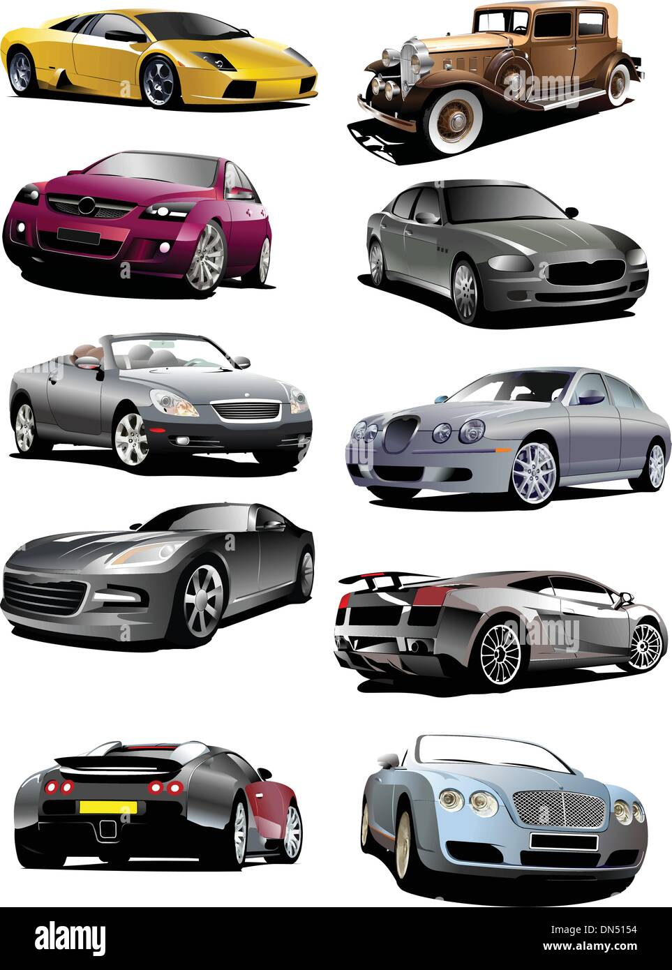 Autos vector hi-res stock photography and images - Alamy
