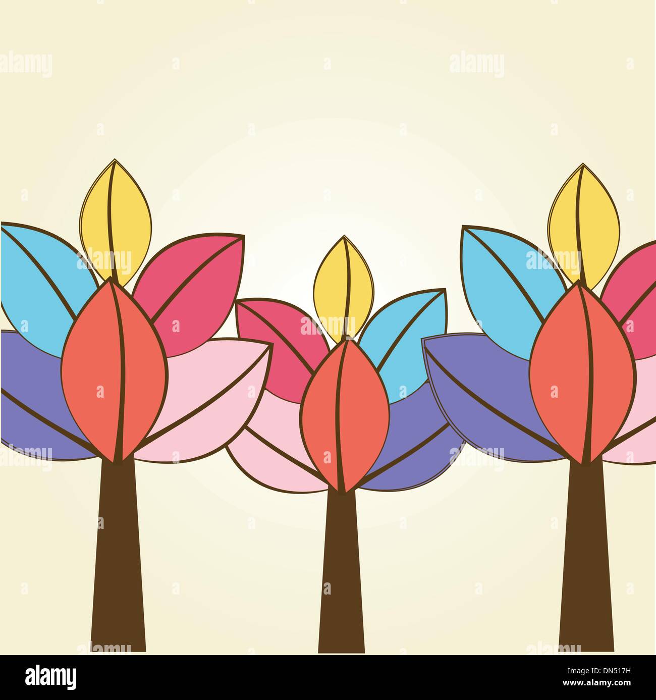 Abstract autumn tree Stock Vector Image & Art - Alamy