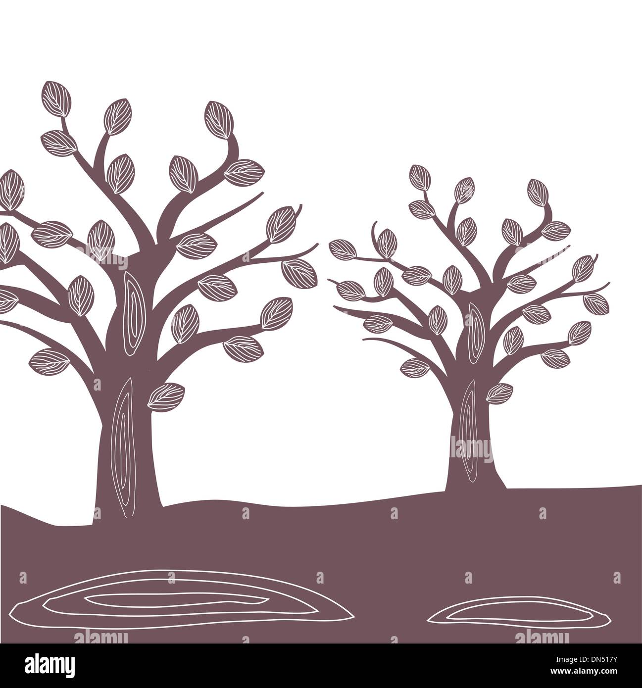 Abstract autumn tree Stock Vector Image & Art - Alamy