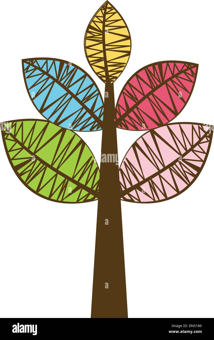 Abstract autumn tree Stock Vector Image & Art - Alamy