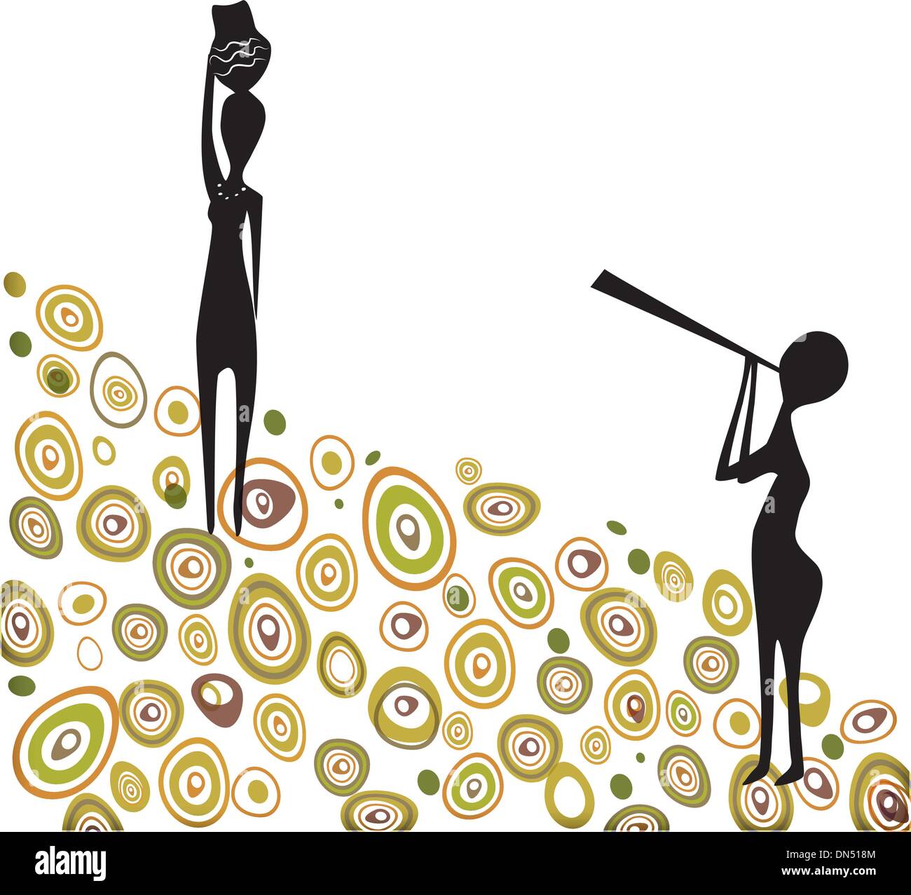 Abstract african native people Stock Vector Image & Art - Alamy