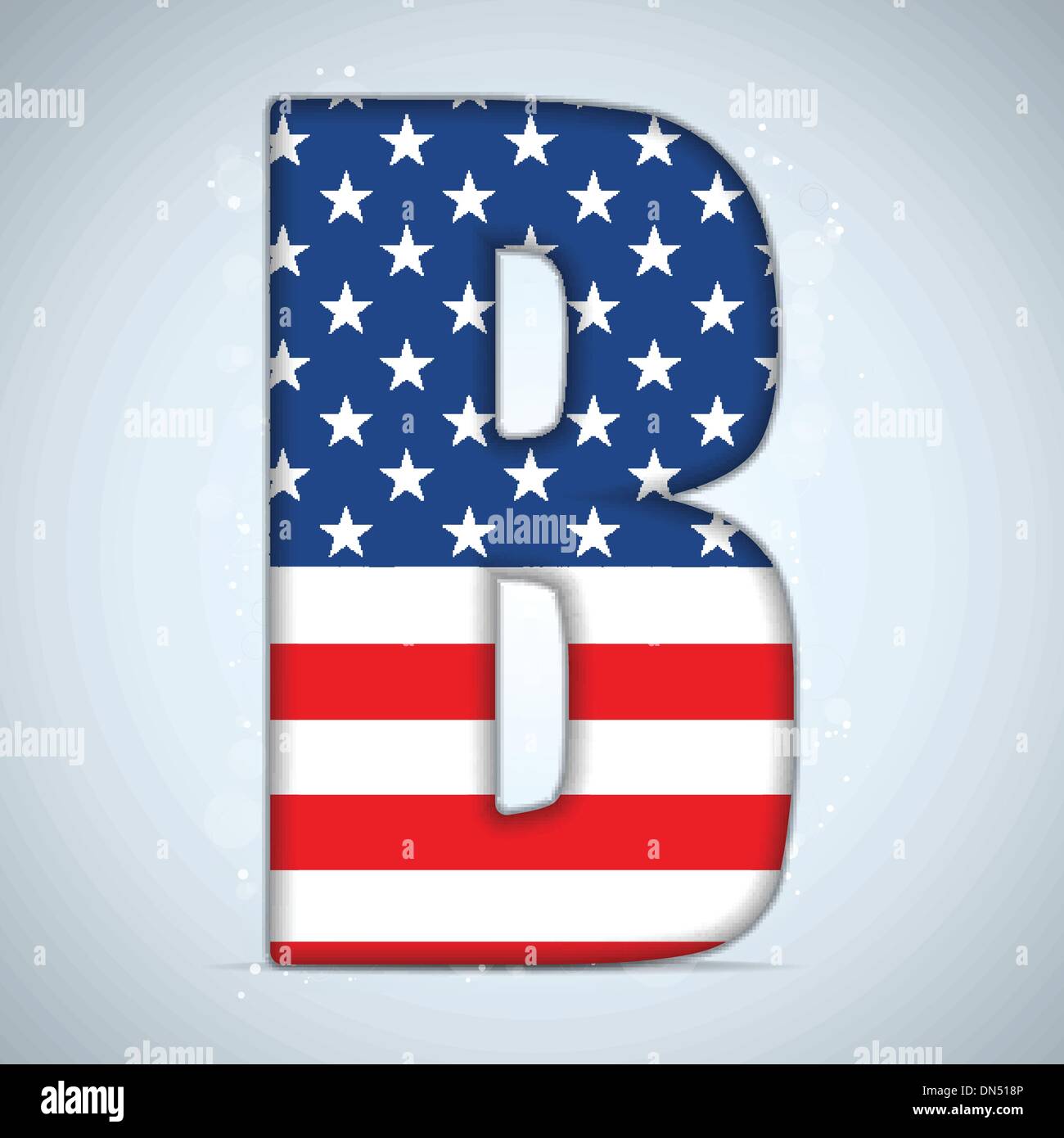 USA Independence Day Alphabet Letters Stock Vector Image & Art - Alamy