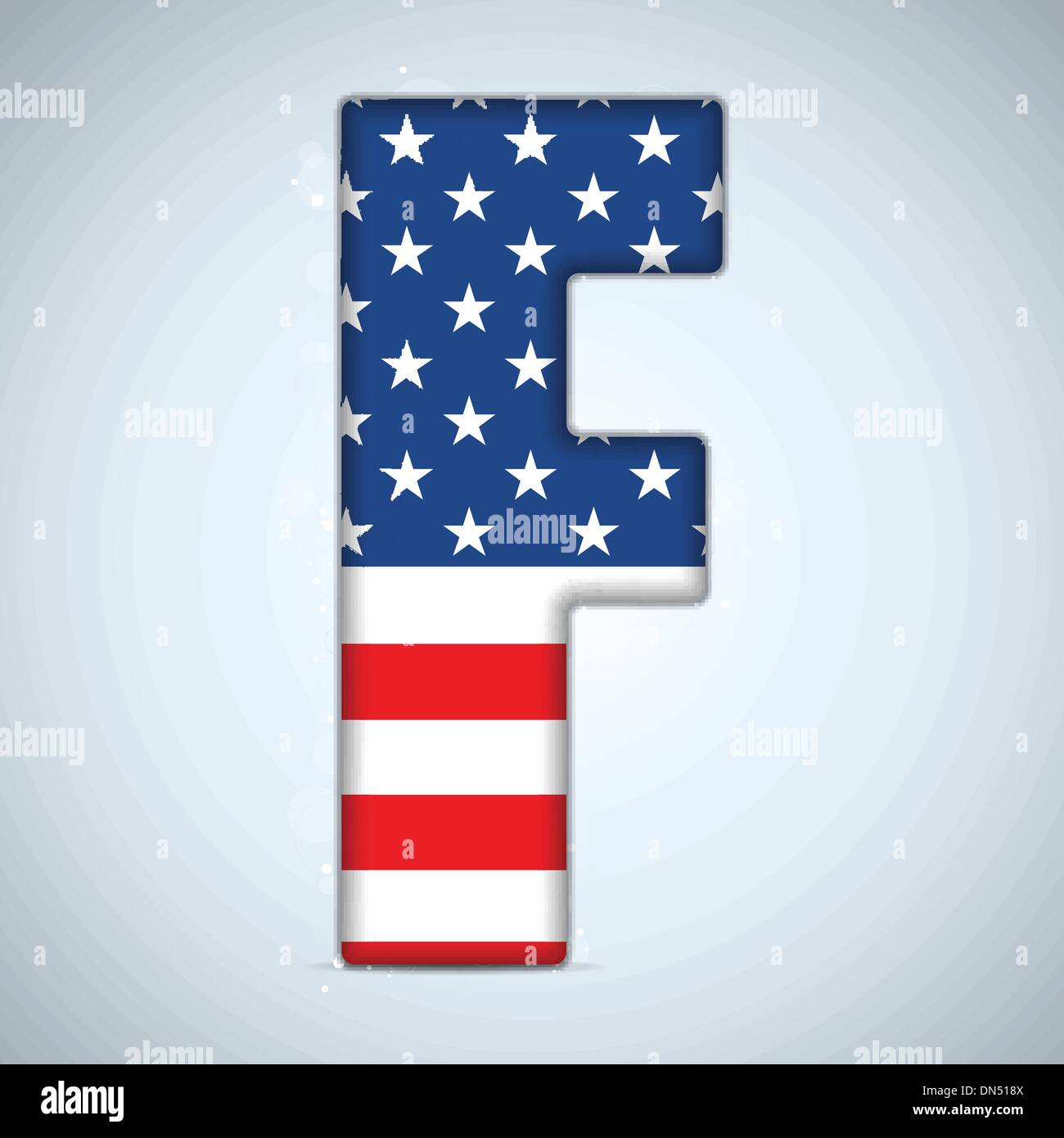 USA Independence Day Alphabet Letters Stock Vector Image & Art - Alamy