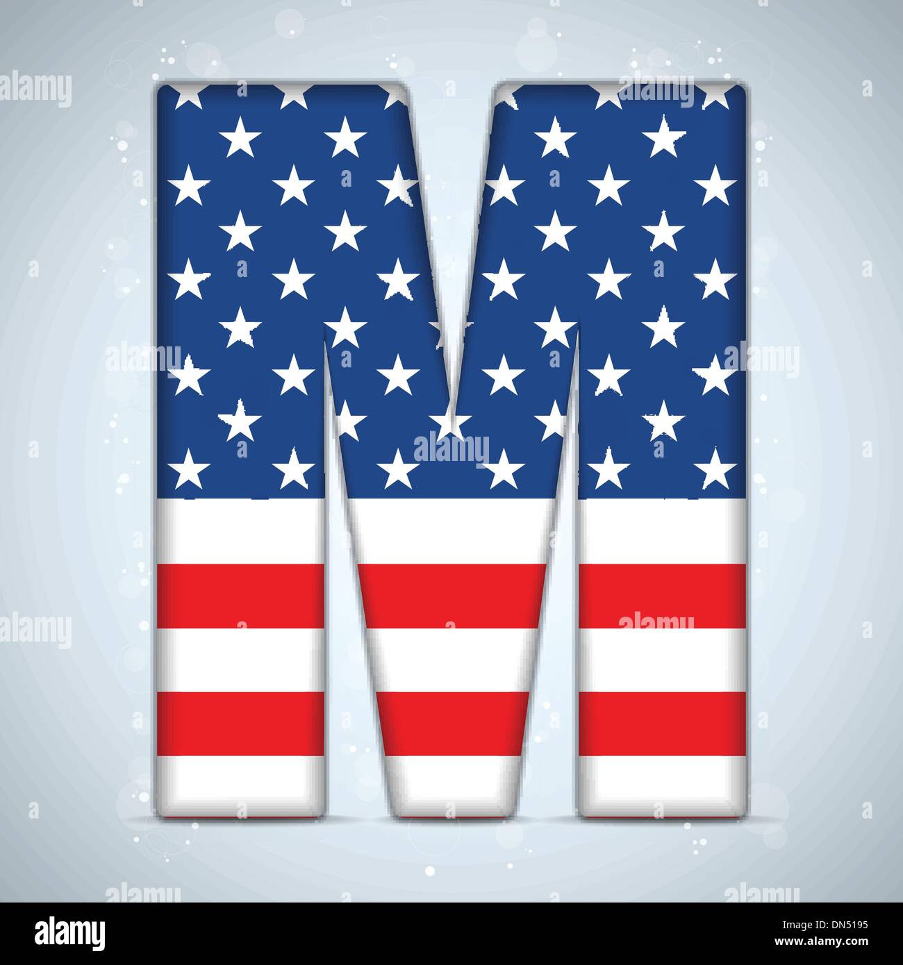 USA Independence Day Alphabet Letters Stock Vector Image & Art - Alamy