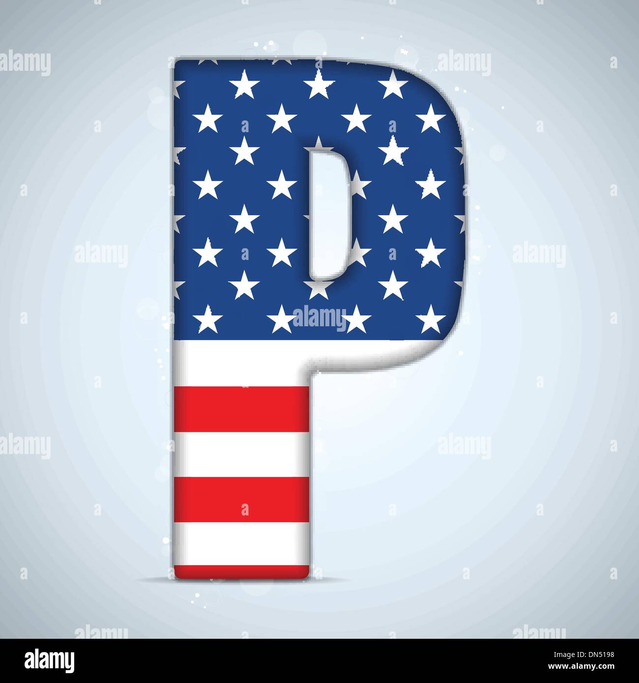 USA Independence Day Alphabet Letters Stock Vector Image & Art - Alamy