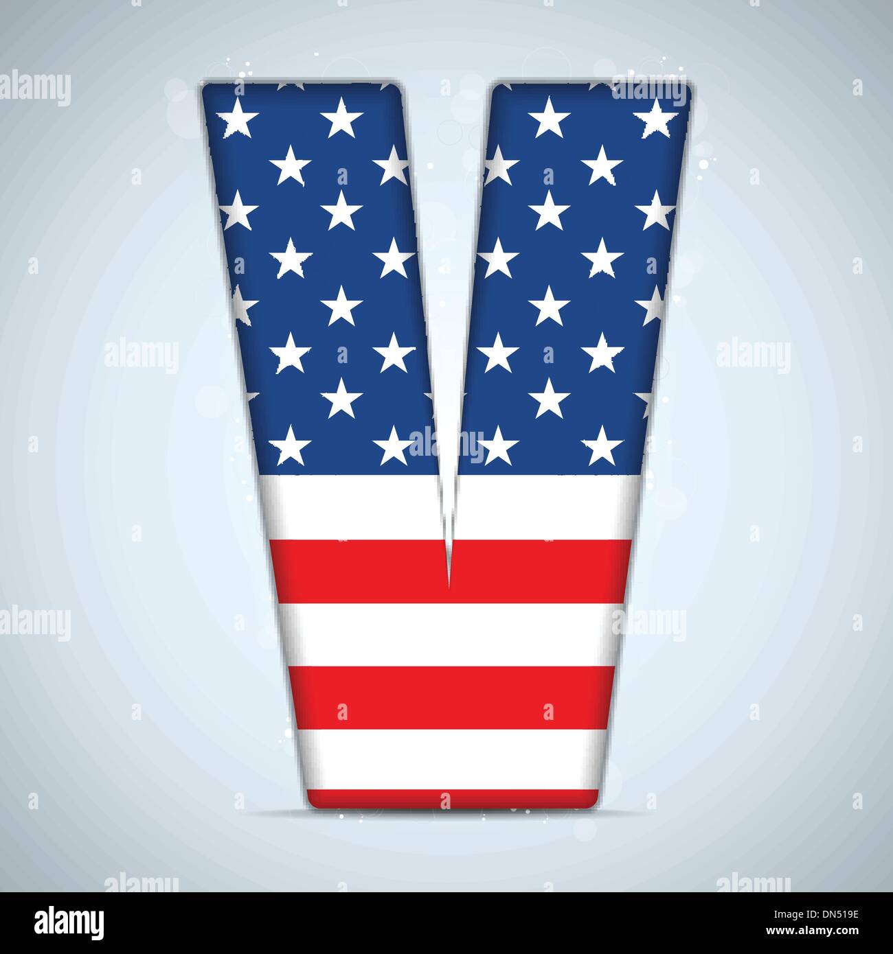 USA Independence Day Alphabet Letters Stock Vector Image & Art - Alamy