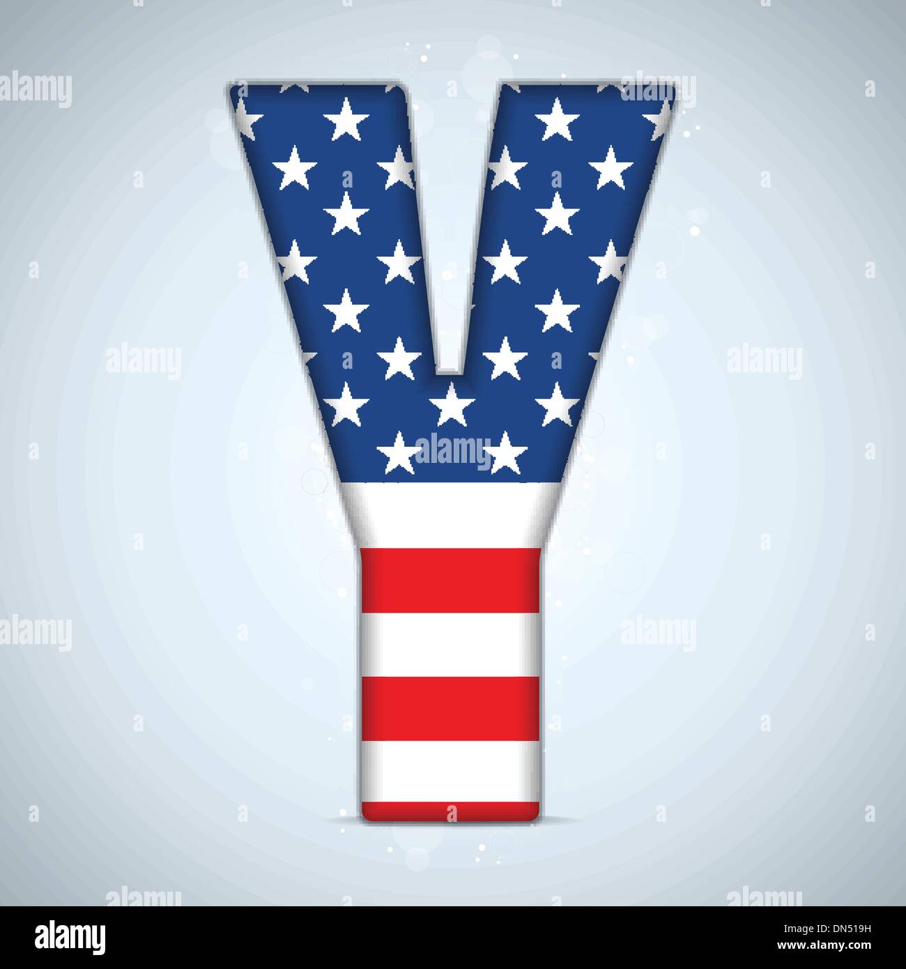 USA Independence Day Alphabet Letters Stock Vector Image & Art - Alamy