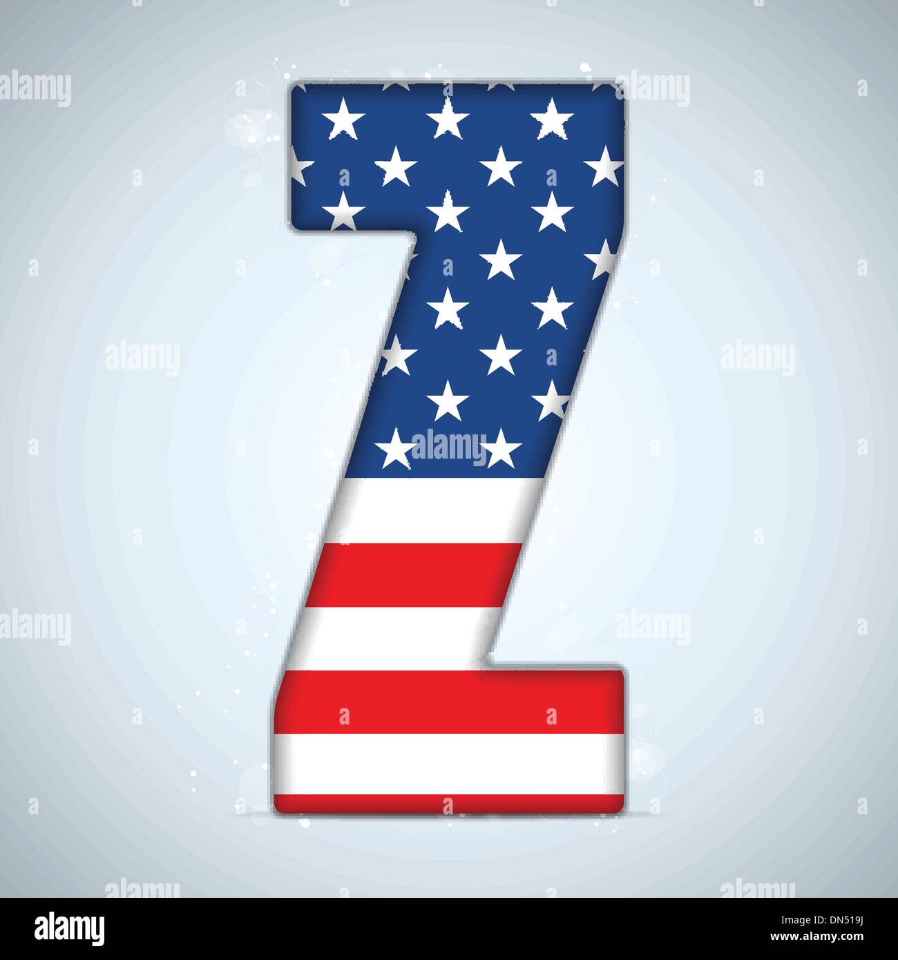 USA Independence Day Alphabet Letters Stock Vector Image & Art - Alamy