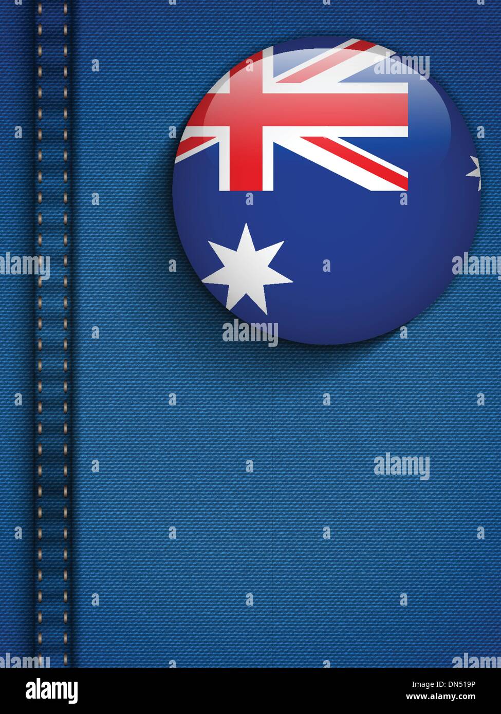 Fabric flag australia Stock Vector Images - Alamy
