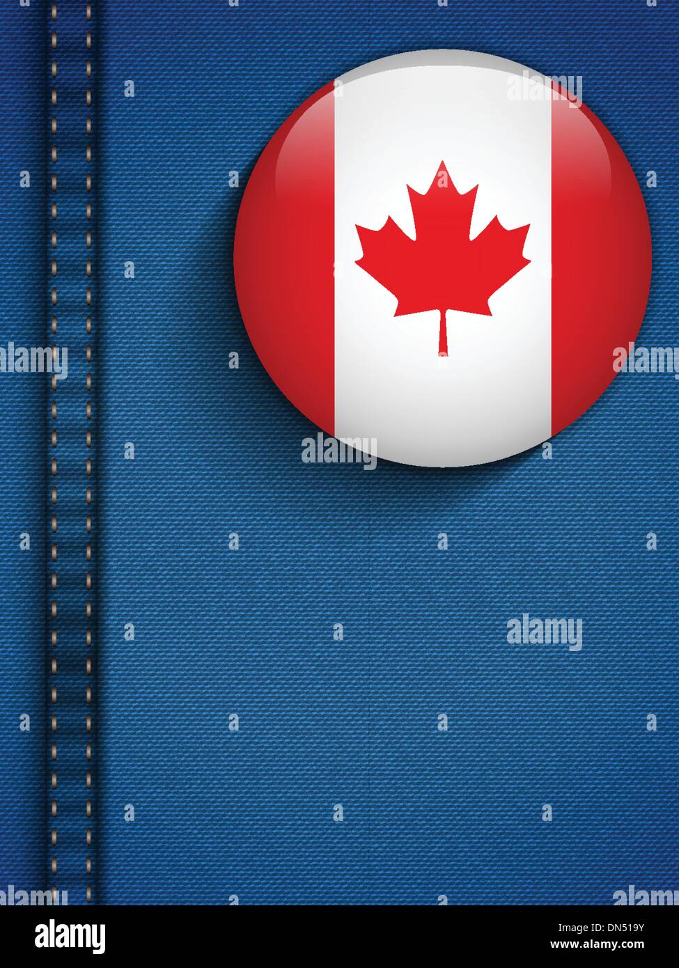 Vector flag canada in Stock Vector Images - Alamy