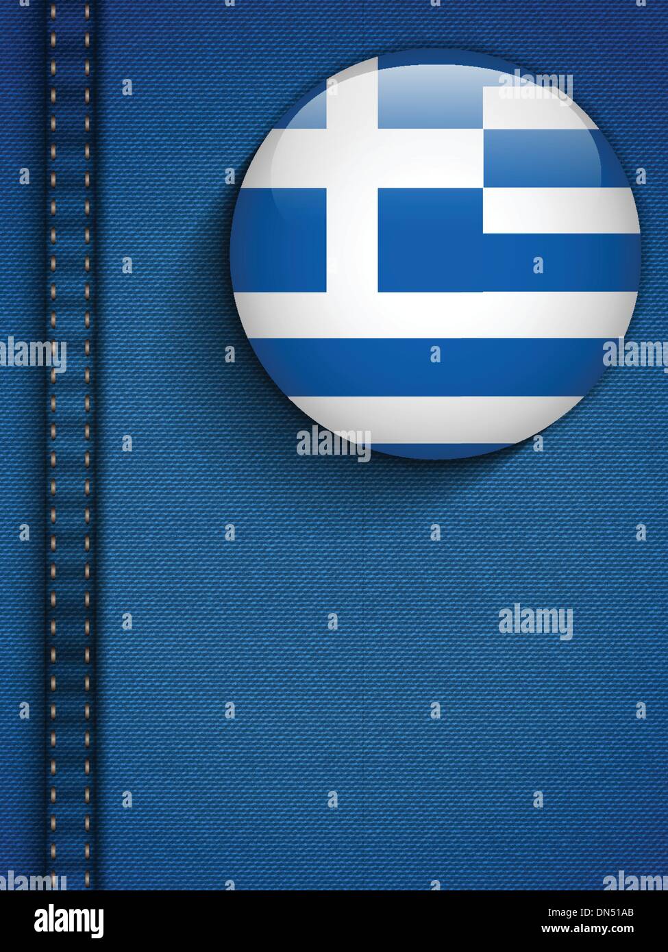 Greece flag button hi-res stock photography and images - Alamy