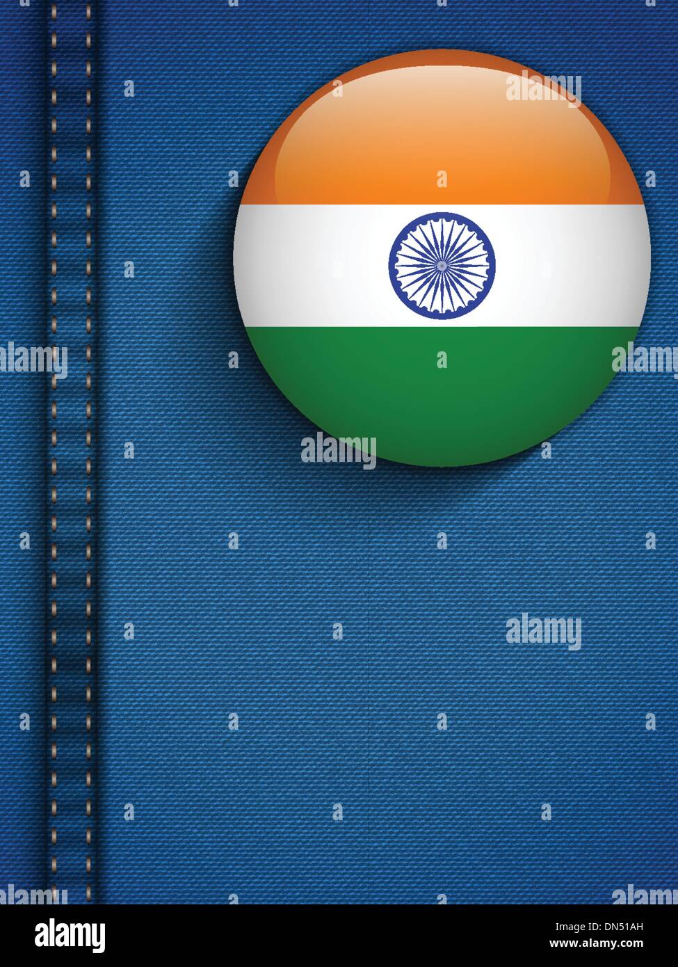 Indian flag label vector design hi-res stock photography and images - Alamy