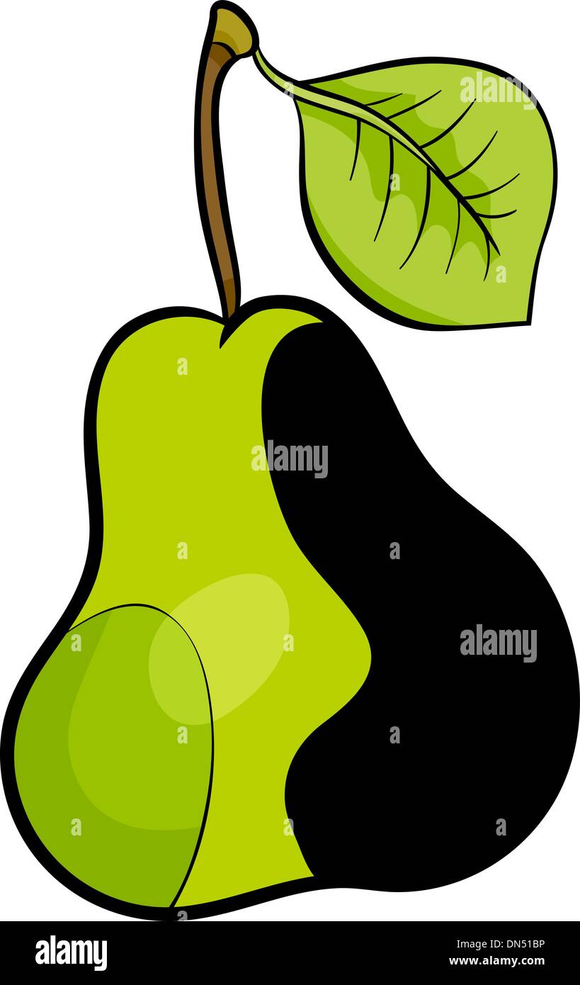 pear fruit cartoon illustration Stock Vector Image & Art - Alamy