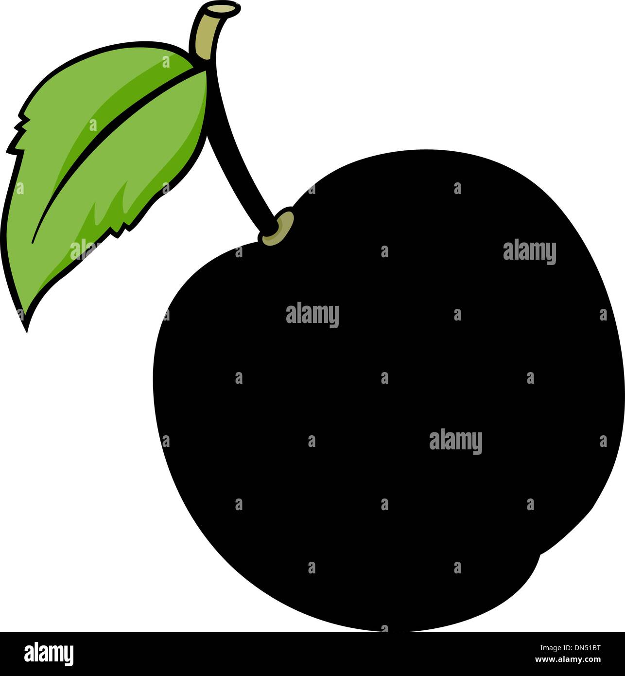 plum fruit cartoon illustration Stock Vector Image & Art - Alamy