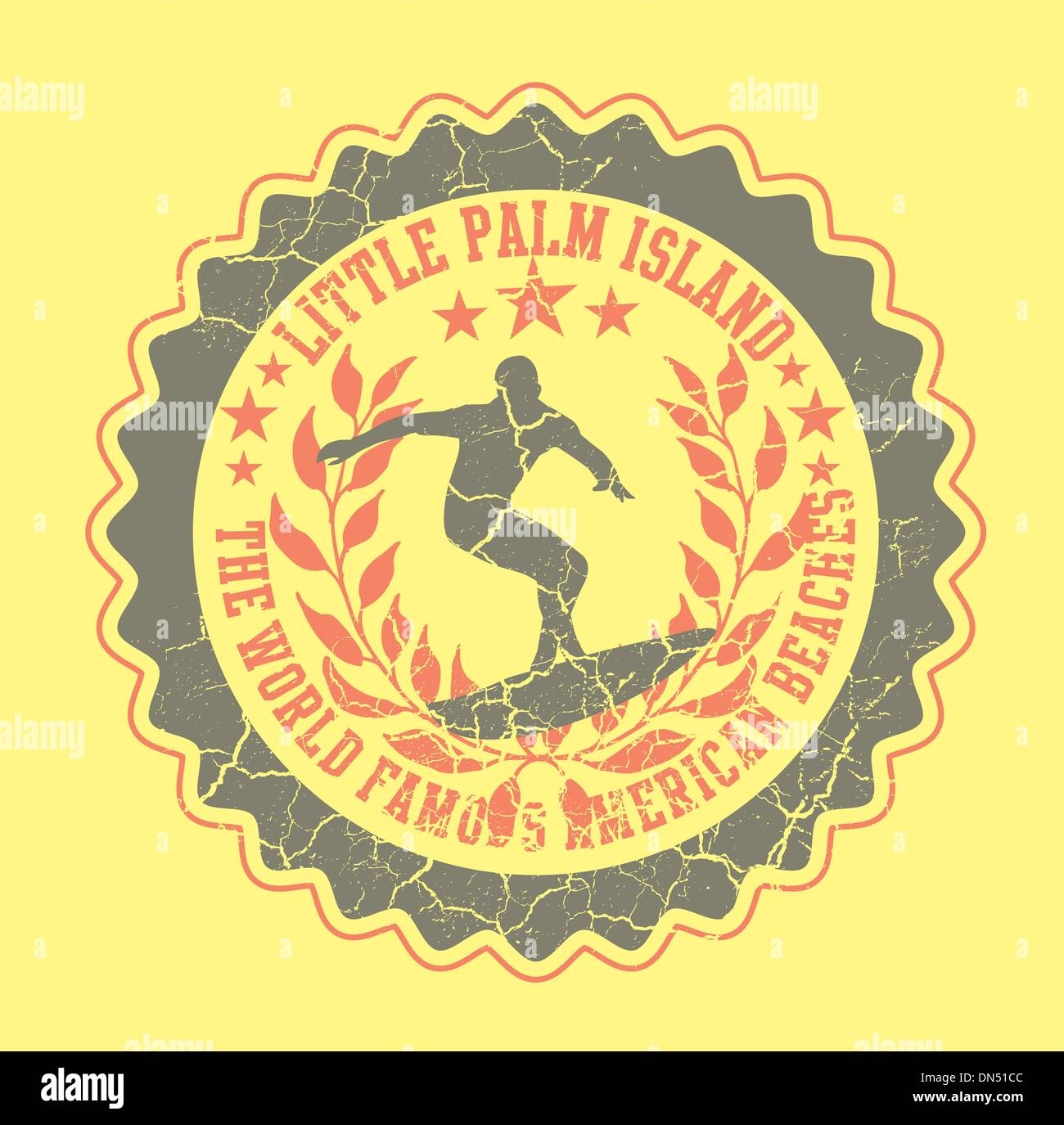 pacific surfer vector graphic design Stock Vector Image & Art - Alamy