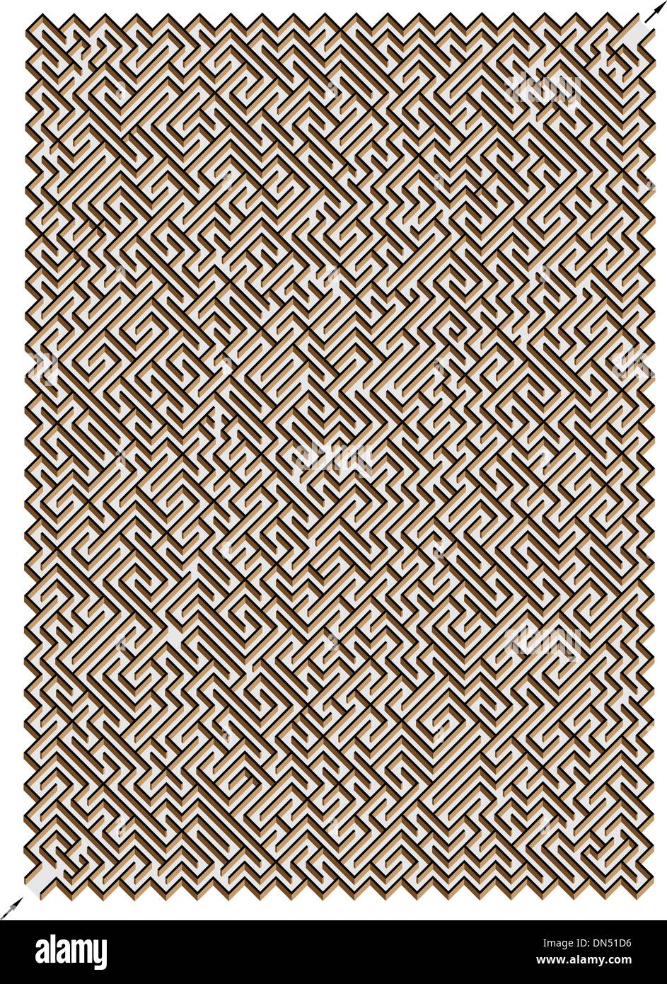 3d labyrinth hi-res stock photography and images - Alamy