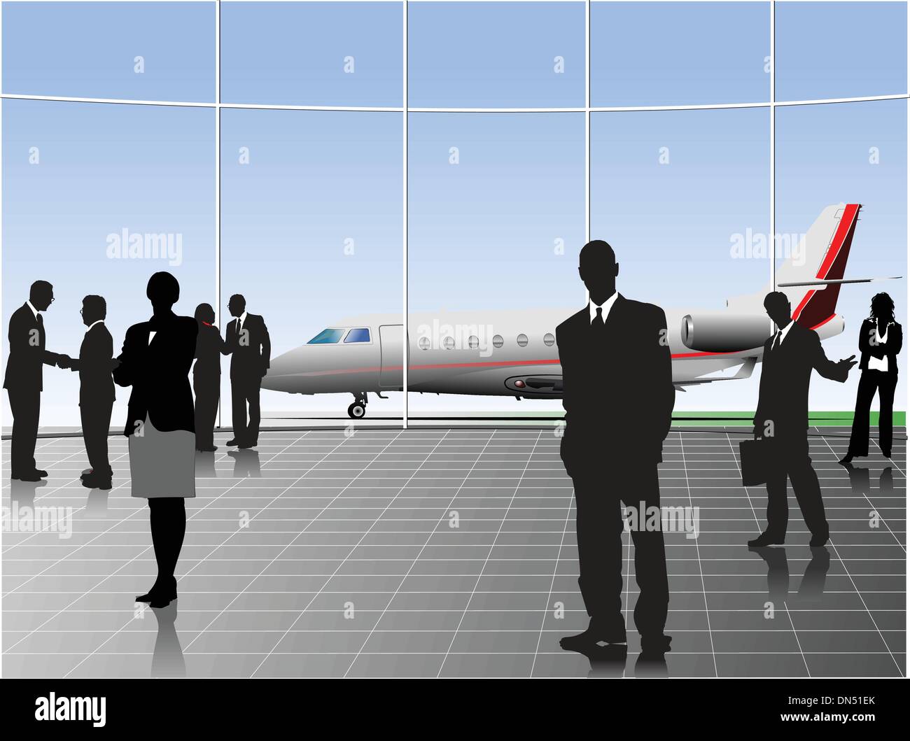 Airport arrival vector vectors hi-res stock photography and images - Alamy