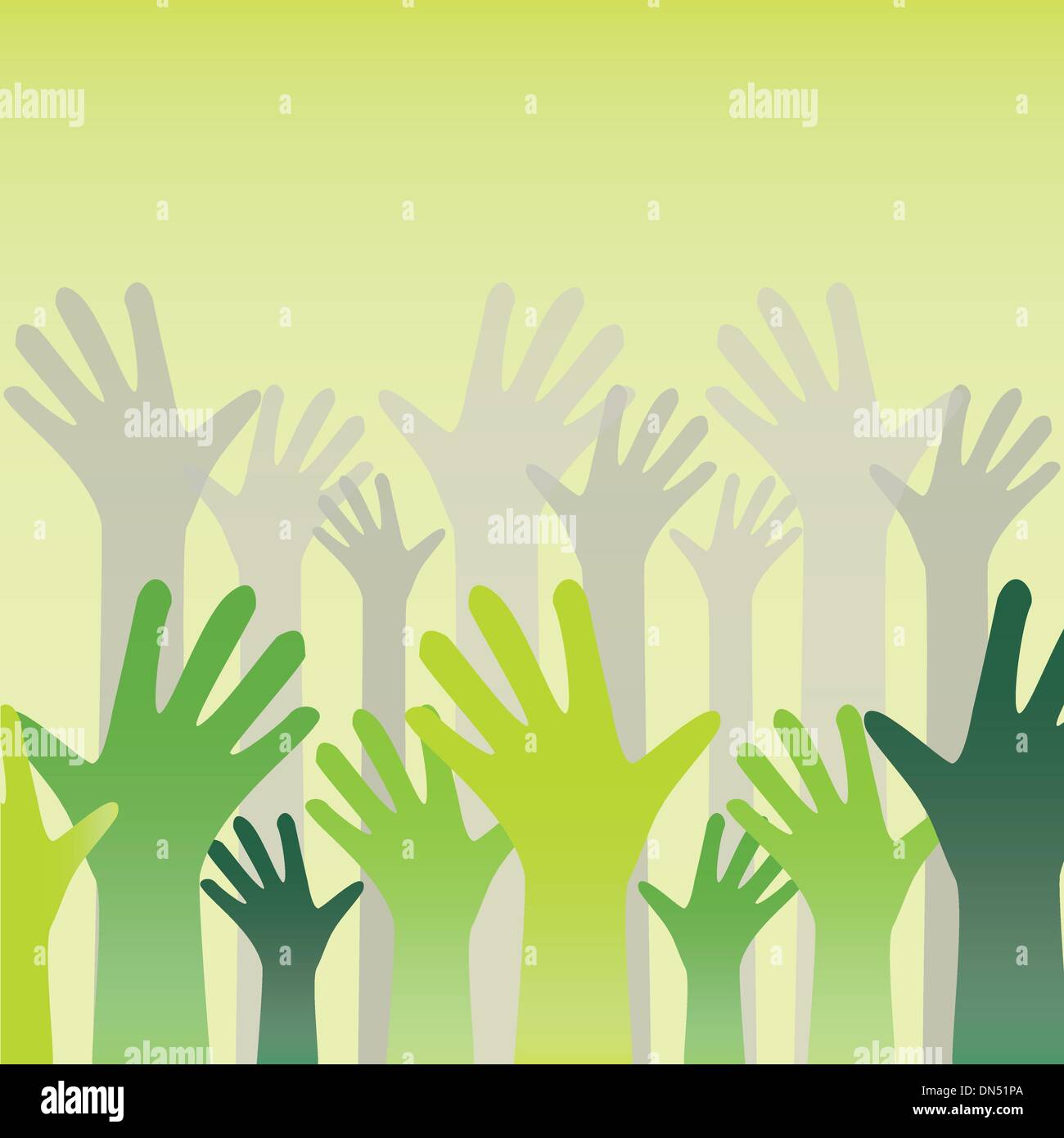 Hands In The Air Vector