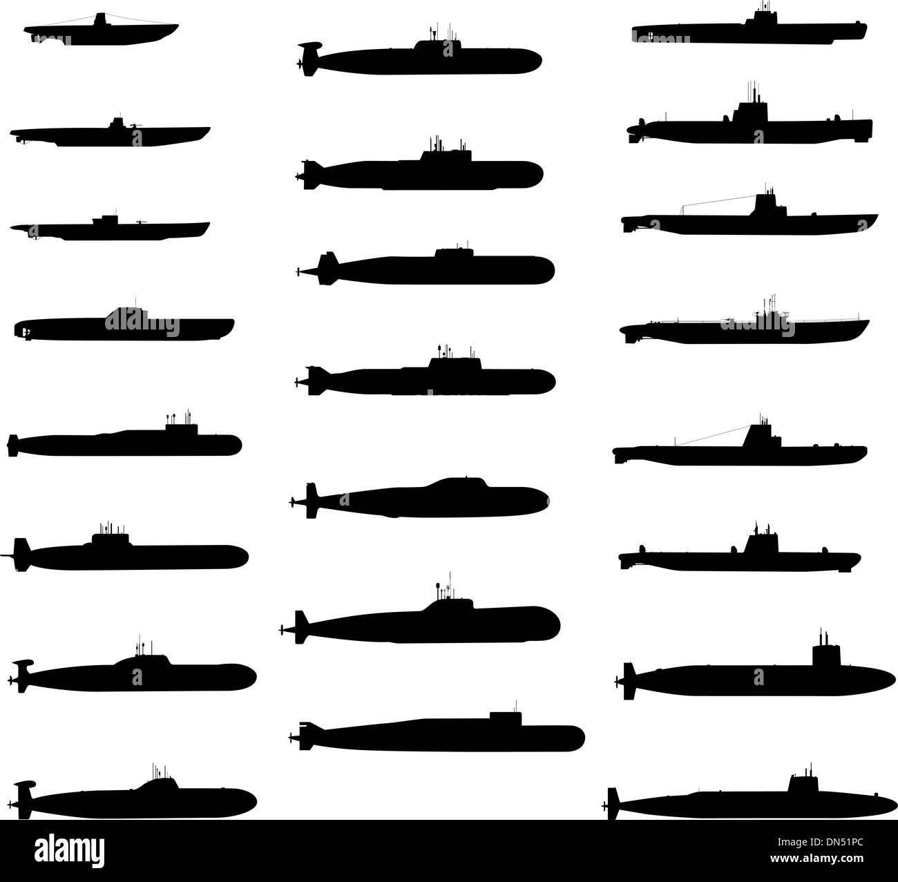 Military submarines Stock Vector Images - Alamy