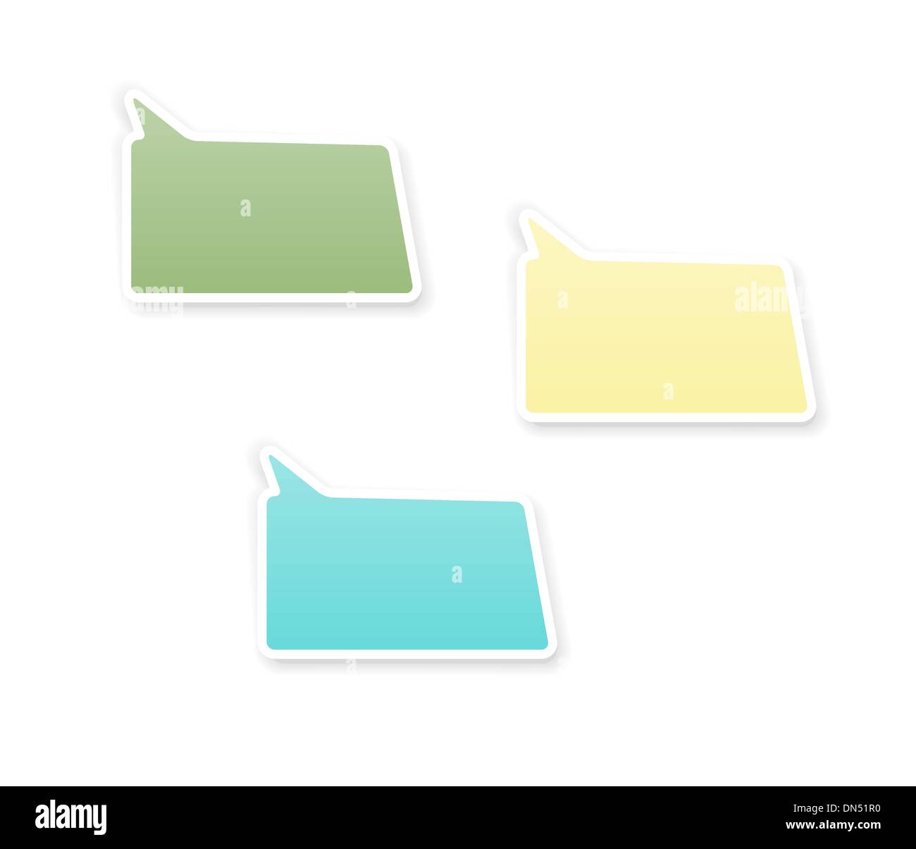 The set of bubble stickers Stock Vector Image & Art - Alamy