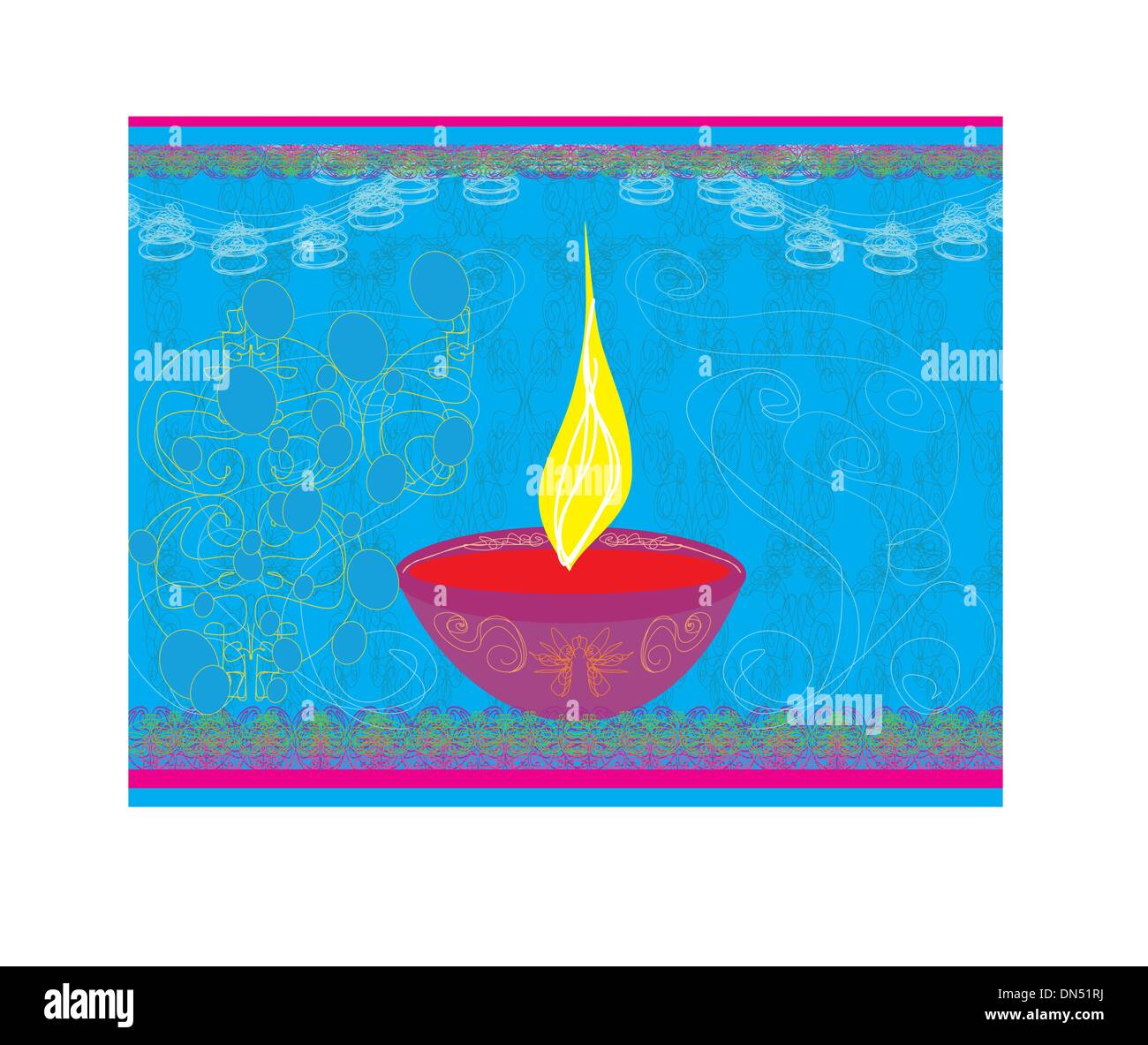 abstract diwali celebration background, vector illustration Stock ...