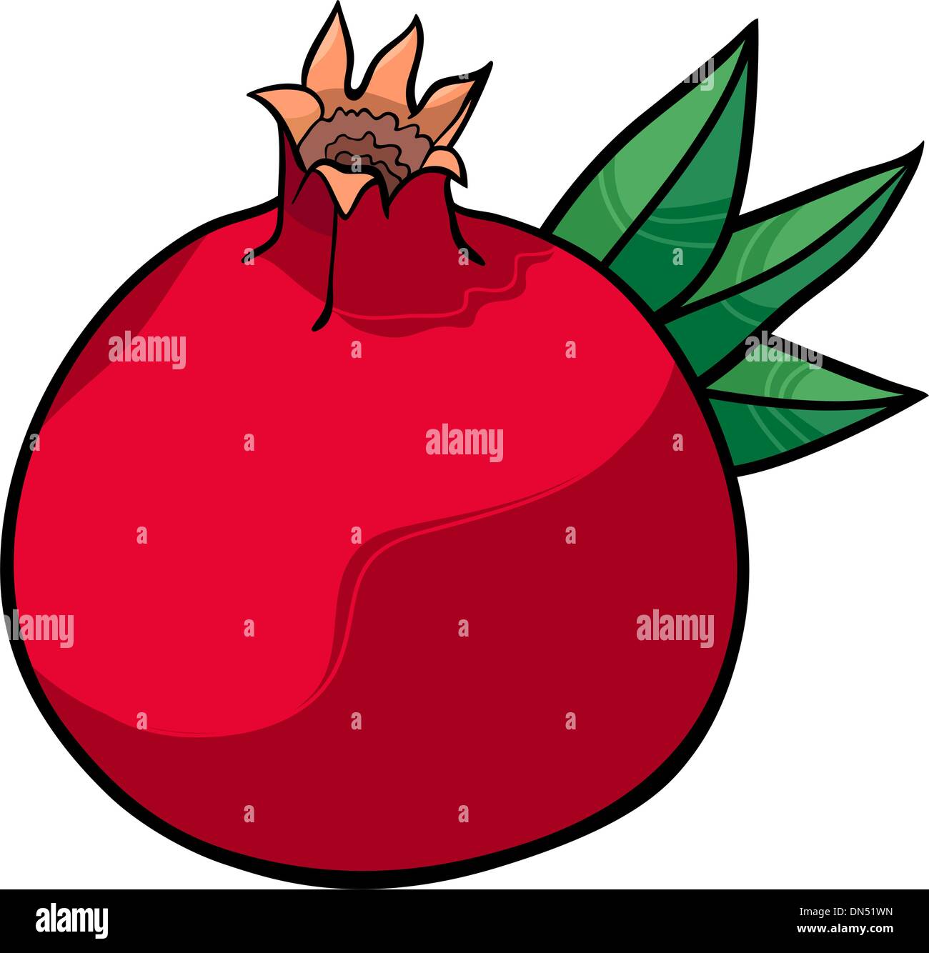 pomegranate fruit cartoon illustration Stock Vector Image & Art - Alamy