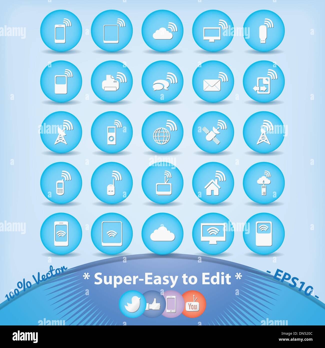 Wi fi gadget Stock Vector Images - Alamy