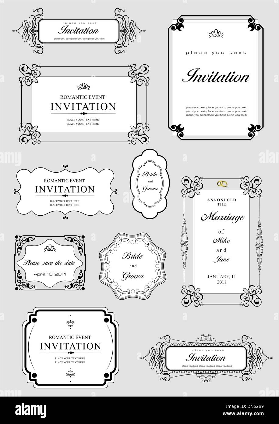 Sample frames hi-res stock photography and images - Alamy