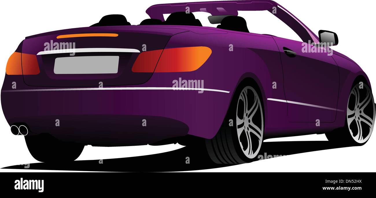 Purple on the road. Vector illustration Stock Vector Image & Art - Alamy