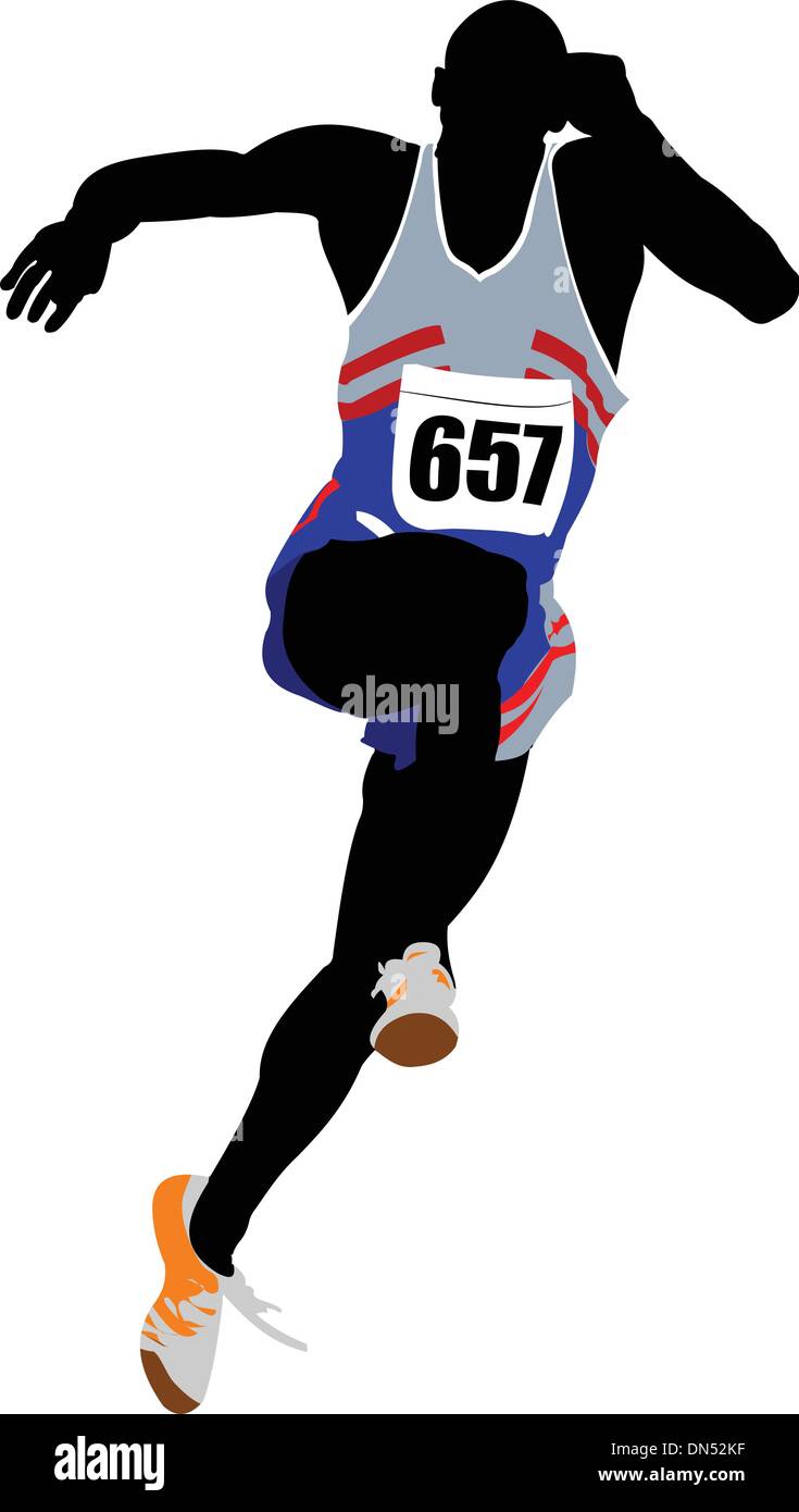 Athletic vector vectors hi-res stock photography and images - Alamy