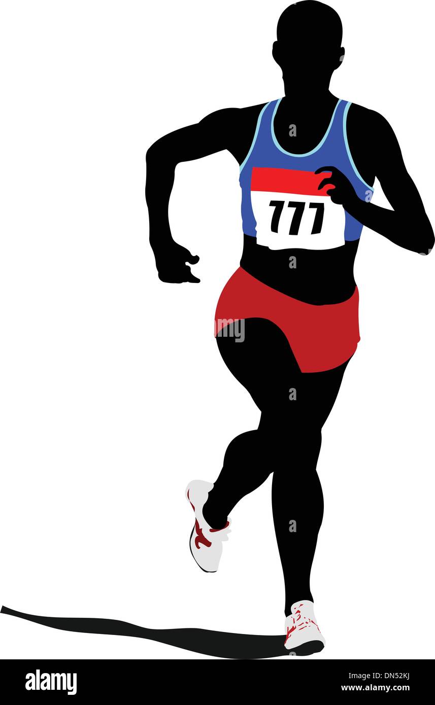 Running track illustration hi-res stock photography and images - Alamy