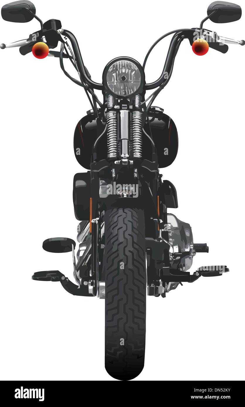 Motorcycle frontal view Stock Vector Image & Art - Alamy
