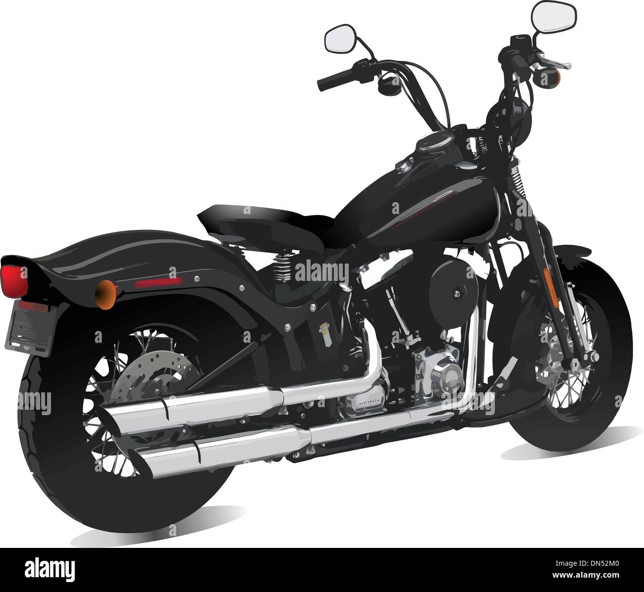 Motorcycle side view Stock Vector Image & Art - Alamy