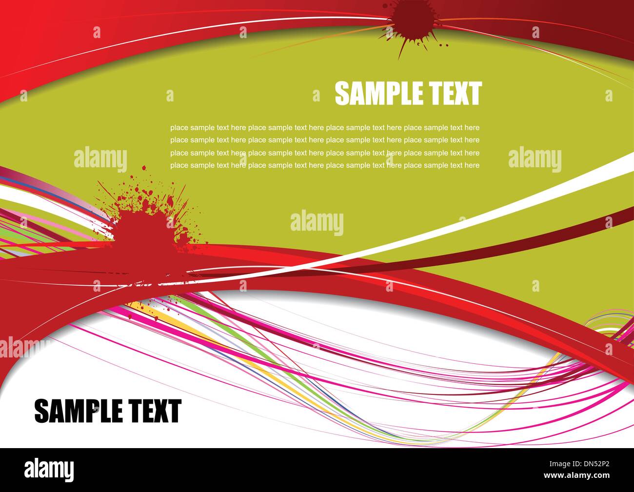 Banner red green yellow Stock Vector Images - Alamy
