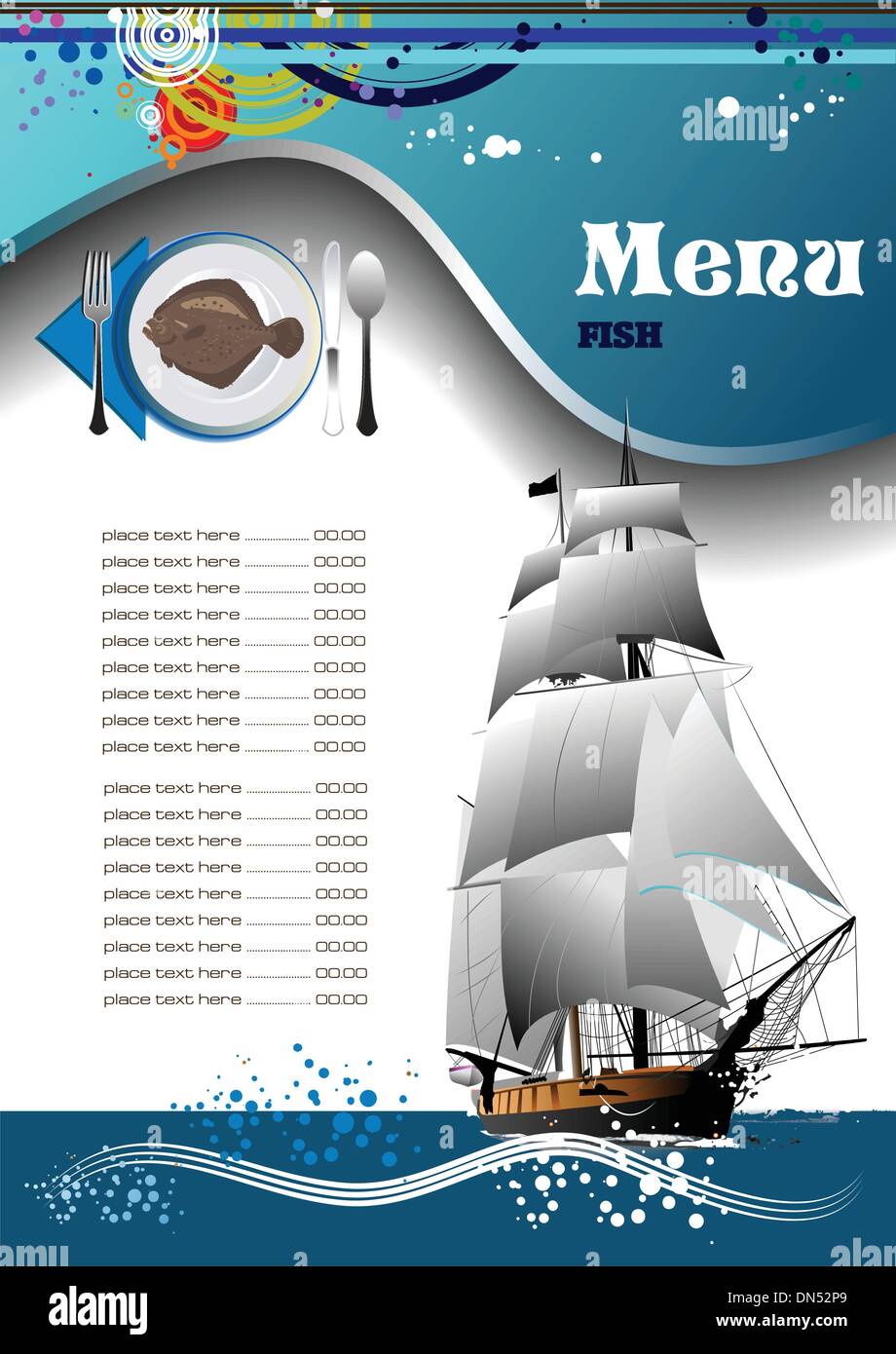 Fish Restaurant (cafe) menu Stock Vector Image & Art - Alamy