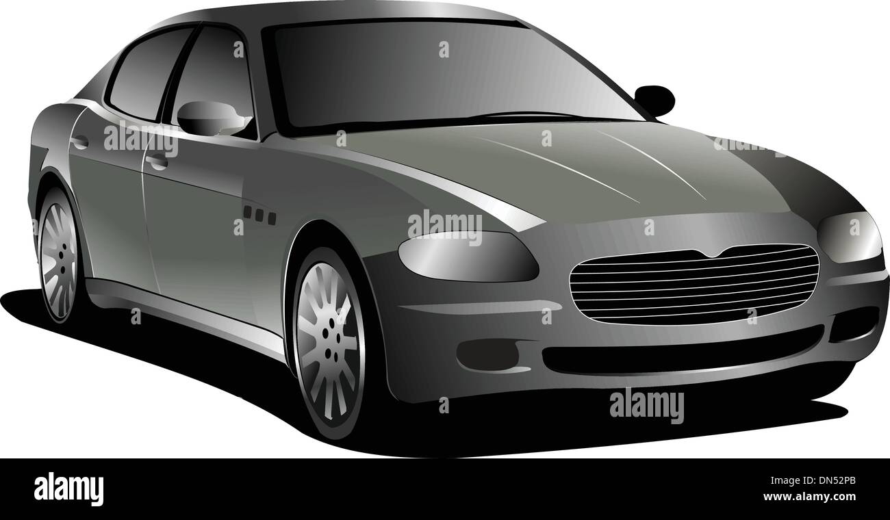 Gray car. Sedan Stock Vector Image & Art - Alamy