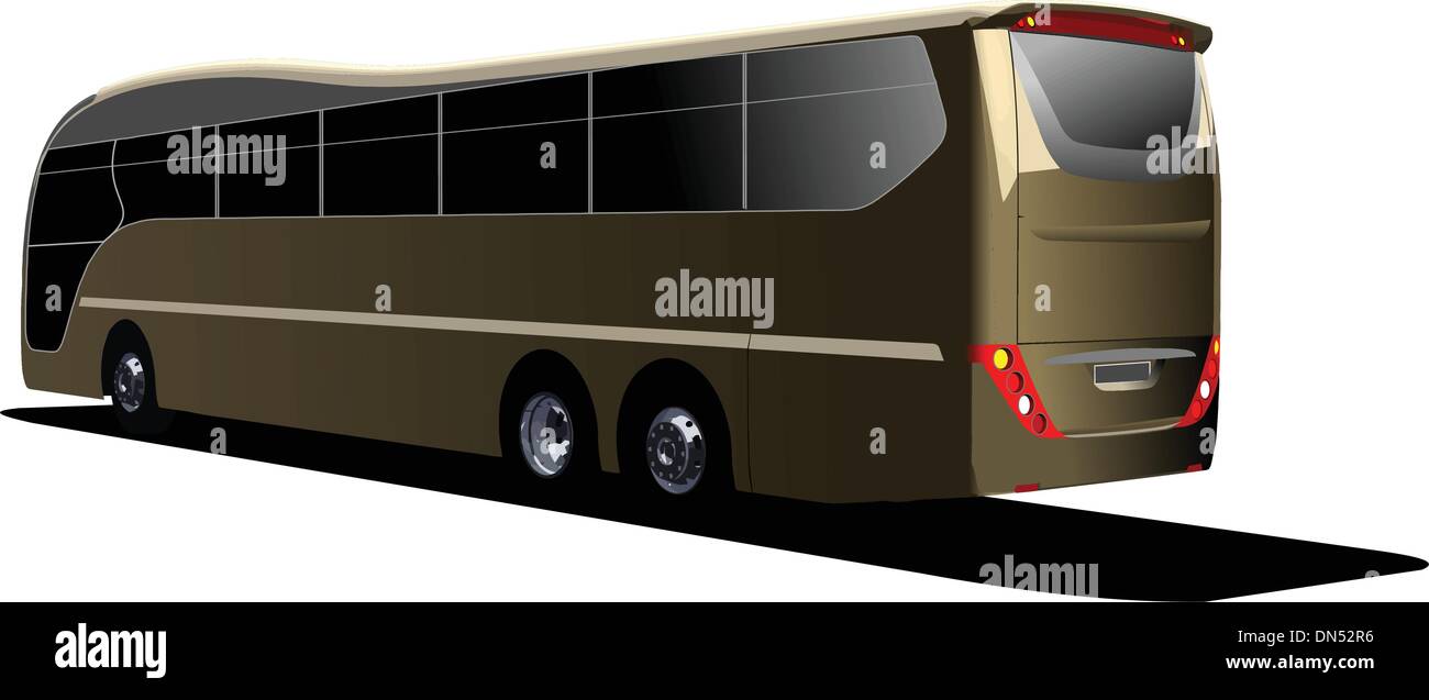 Tourist bus. Coach. Vector illustration Stock Vector Image & Art - Alamy