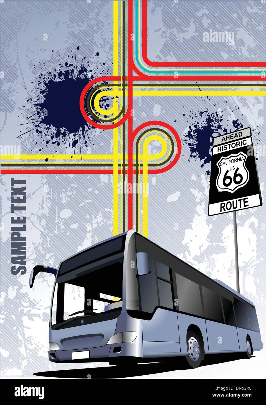 Bus vector vectors hi-res stock photography and images - Alamy