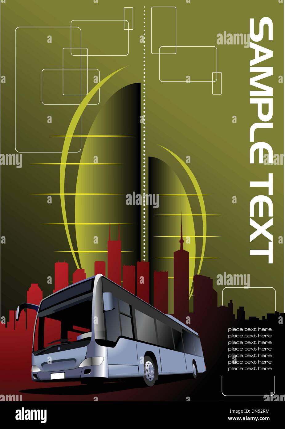 Bus and coach company Stock Vector Images - Alamy