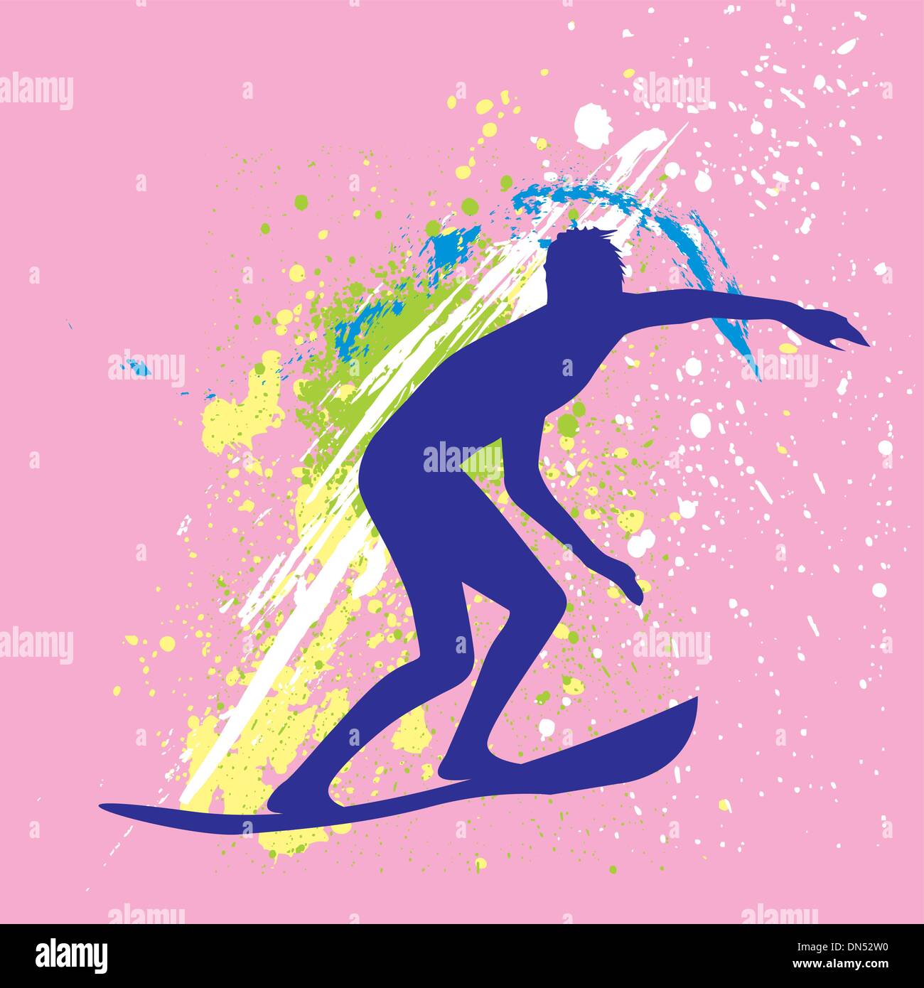 pacific surfer vector graphic design Stock Vector Image & Art - Alamy