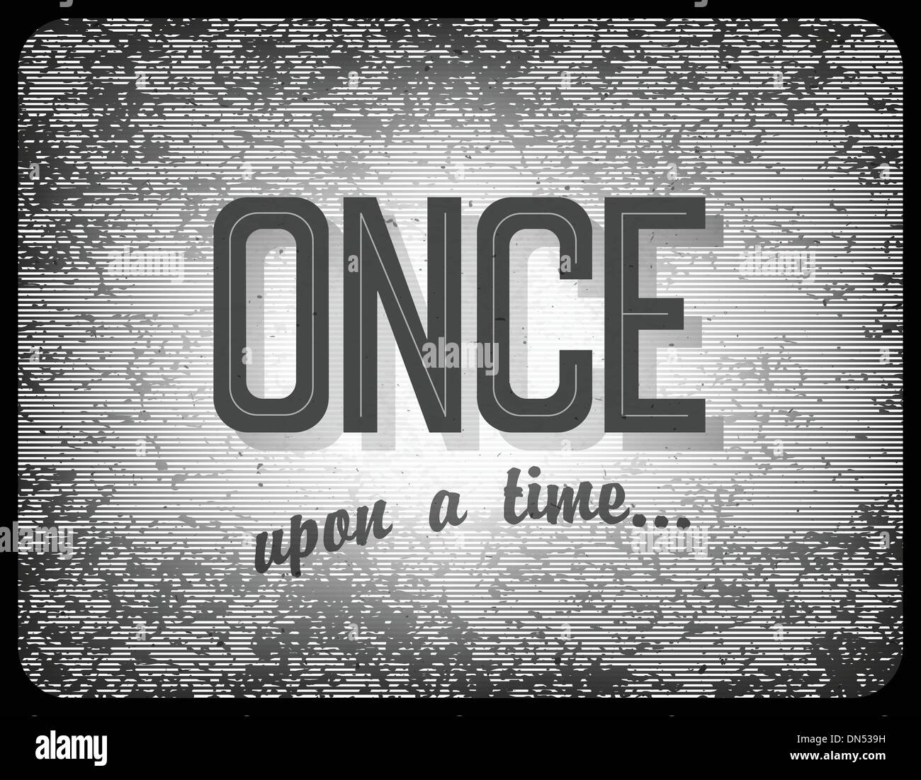 Old cinema phrase (once upon a time), vector, EPS10 Stock Vector Image ...