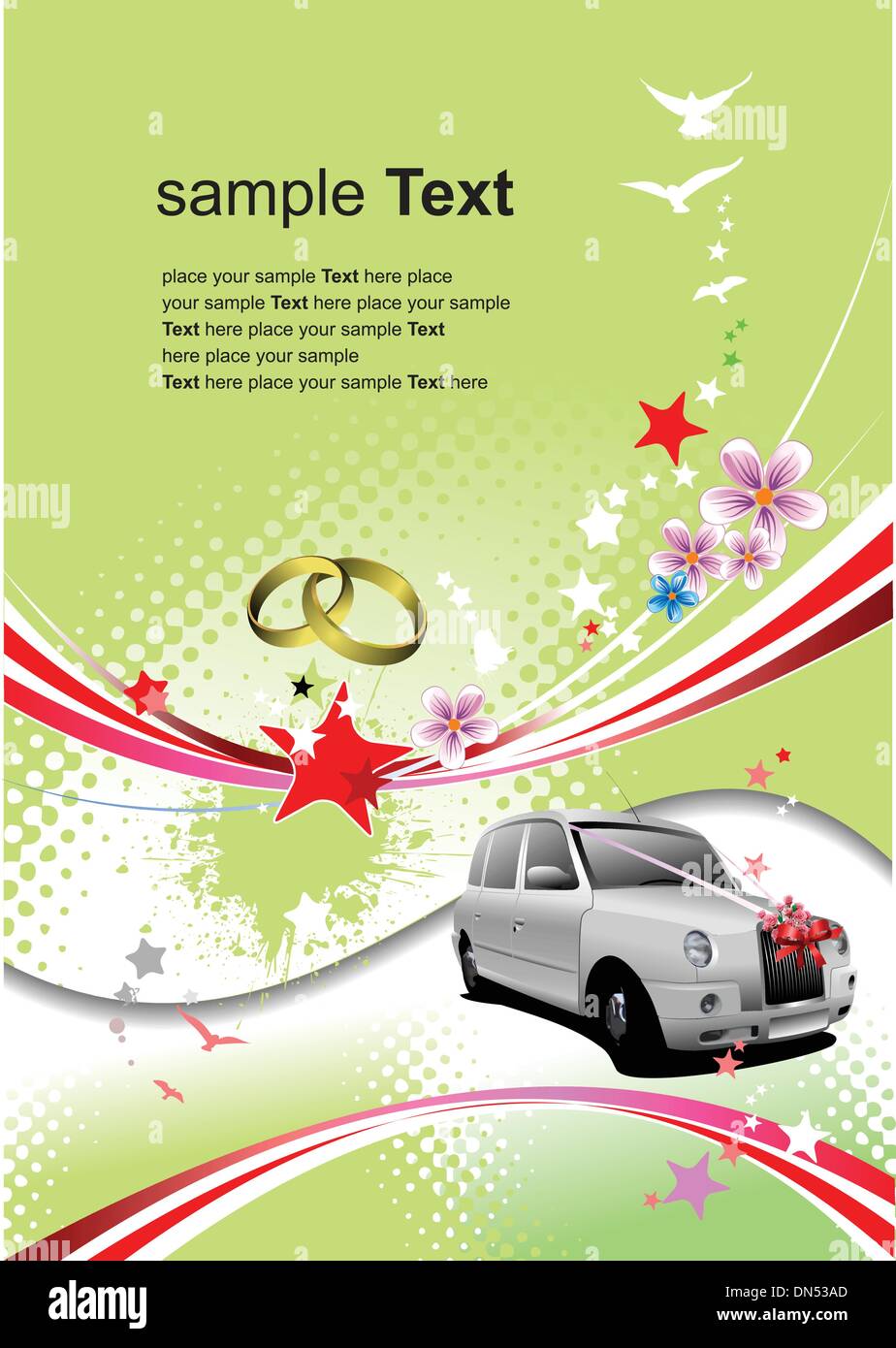 Light green wedding background. Vector illustration. Invitation Stock ...