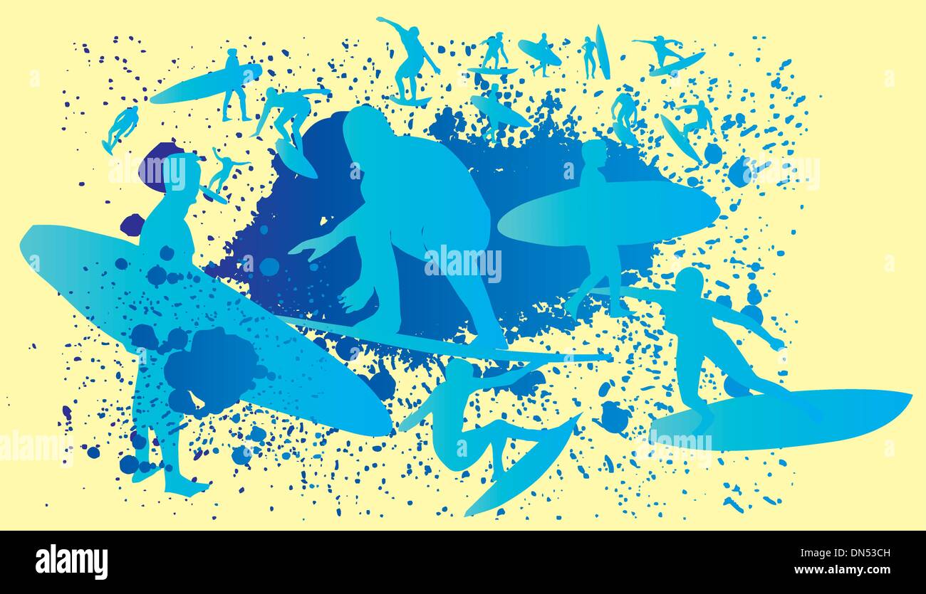 pacific surfer vector graphic design Stock Vector Image & Art - Alamy