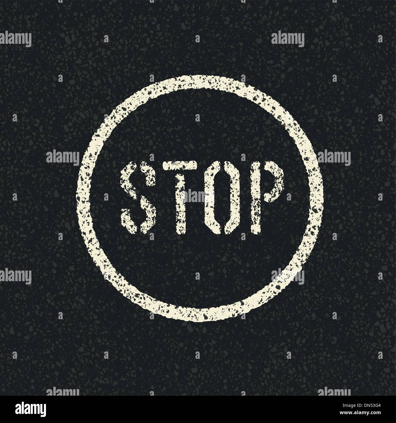 Stop marking on pavement Stock Vector Images - Alamy