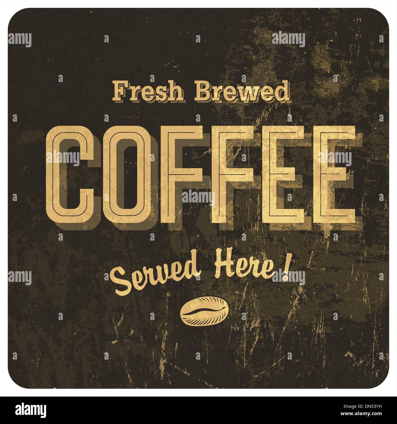 Coffee vintage poster. Vector Stock Vector Image & Art - Alamy
