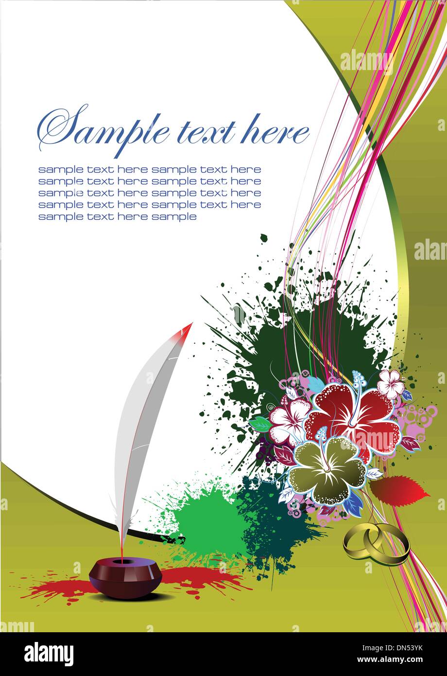 Write invitation Stock Vector Images - Alamy