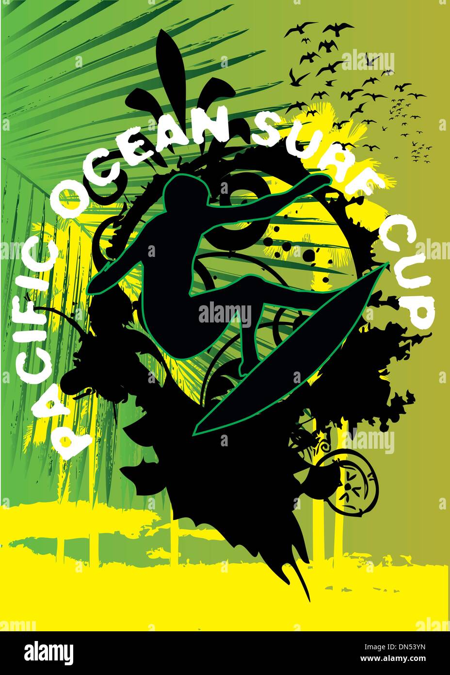 pacific surfer vector graphic design Stock Vector Image & Art - Alamy