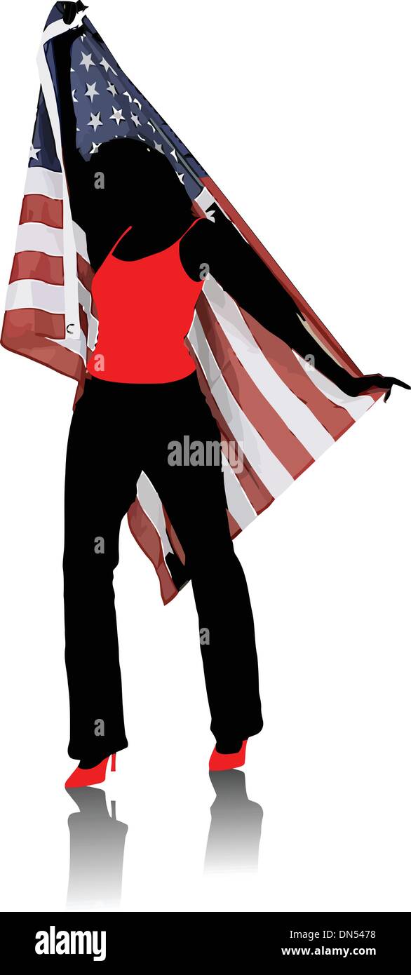Woman independence illustration Stock Vector Images - Alamy