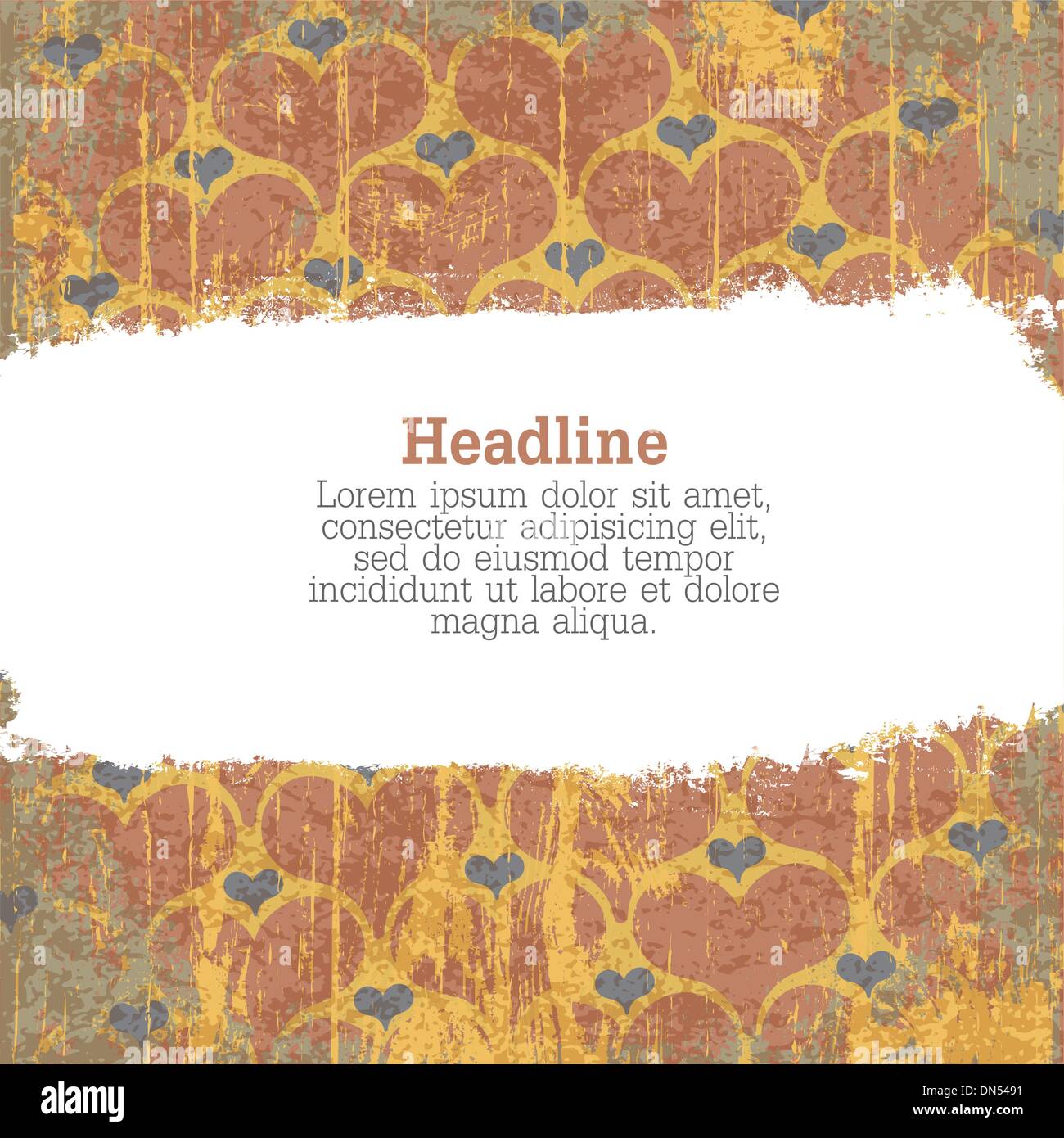 Circus heart grunge background with space for text. Vector, EPS1 Stock ...